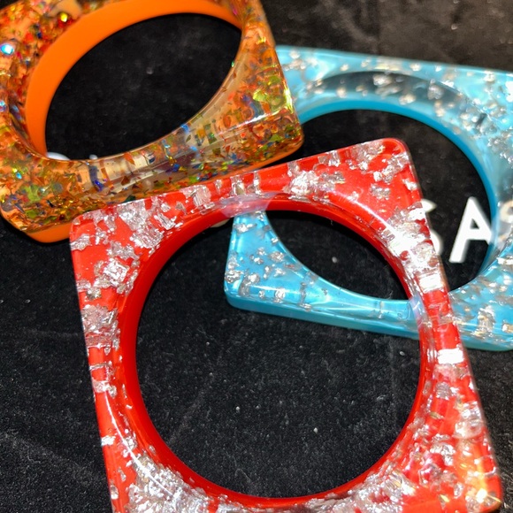 Sassy Jones | Jewelry | Sassy Jones Unicorn Bangle Stack Set Of Three ...